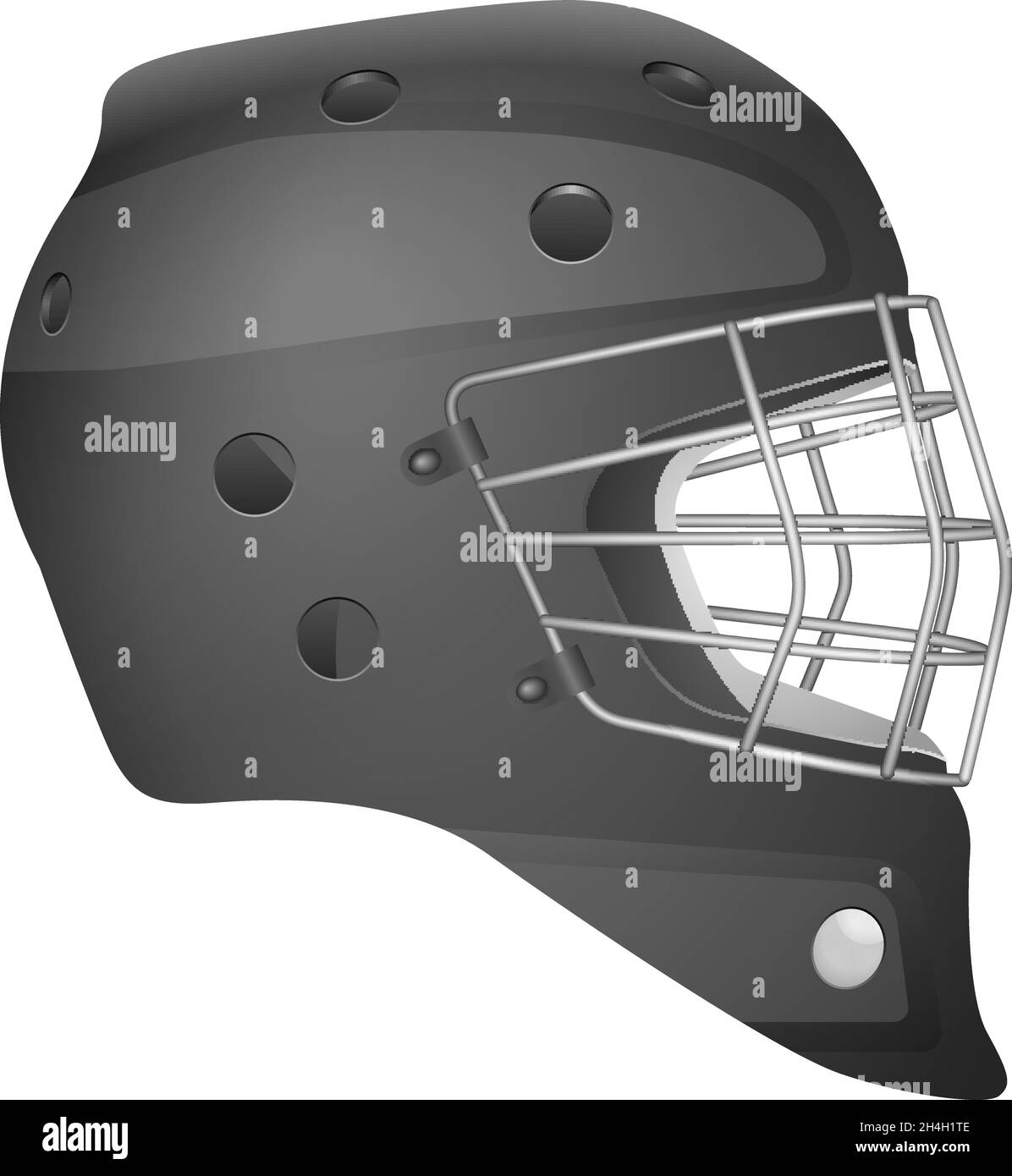 Hockey goalie mask on a white background. Vector illustration Stock ...