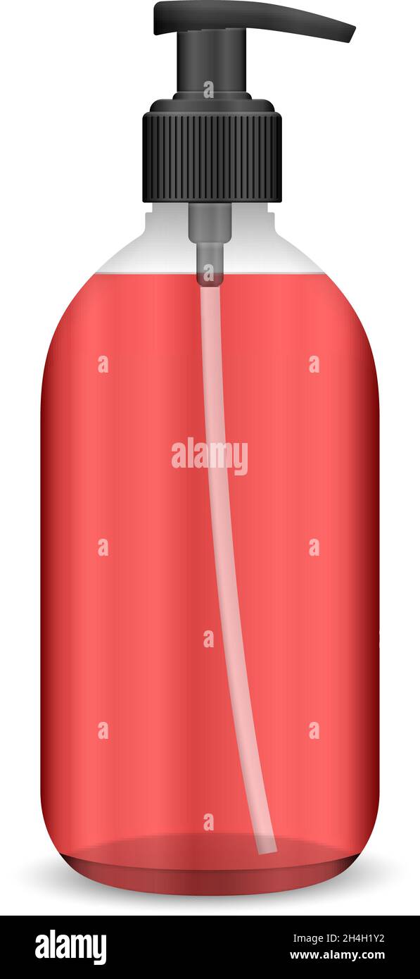 Liquid soap on a white background. Vector illustration Stock Vector ...