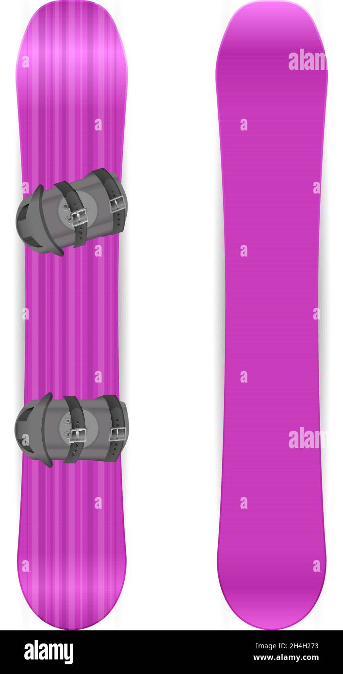 Snowboard board on a white background. Vector illustration Stock Vector ...