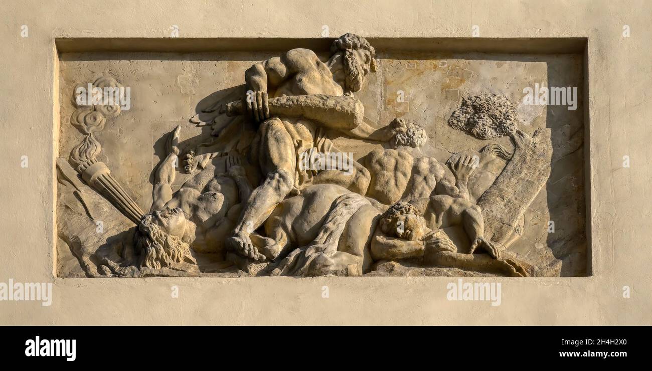 Bas-relief depicting scenes from Greek mythology, Brandenburg Gate ...