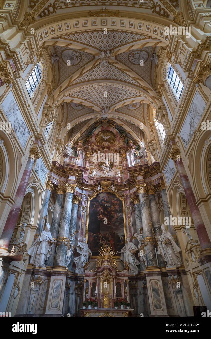 Chancel with high altar built in 1778/80, Ebrach Monastery Church ...