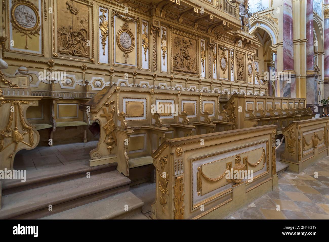 Choir stall seat hi-res stock photography and images - Alamy