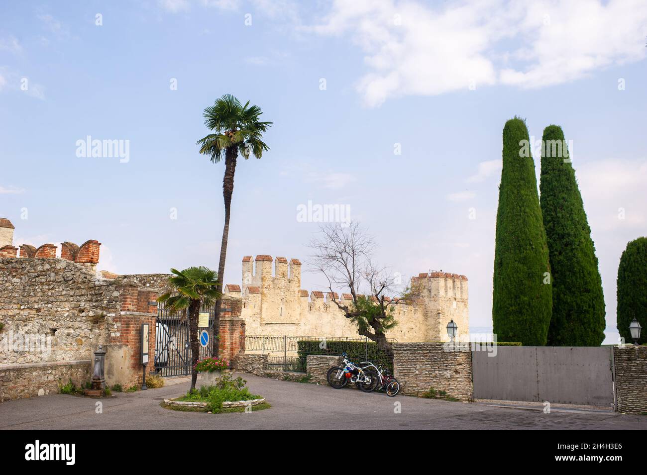 Scaligera Castle in Sirmione on Lake Garda.Italy.Tuscany Stock Photo ...
