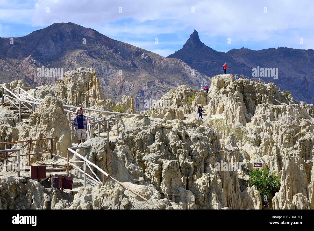 Bizarre rock formations in the Valle de la Luna Stock Photo - Alamy