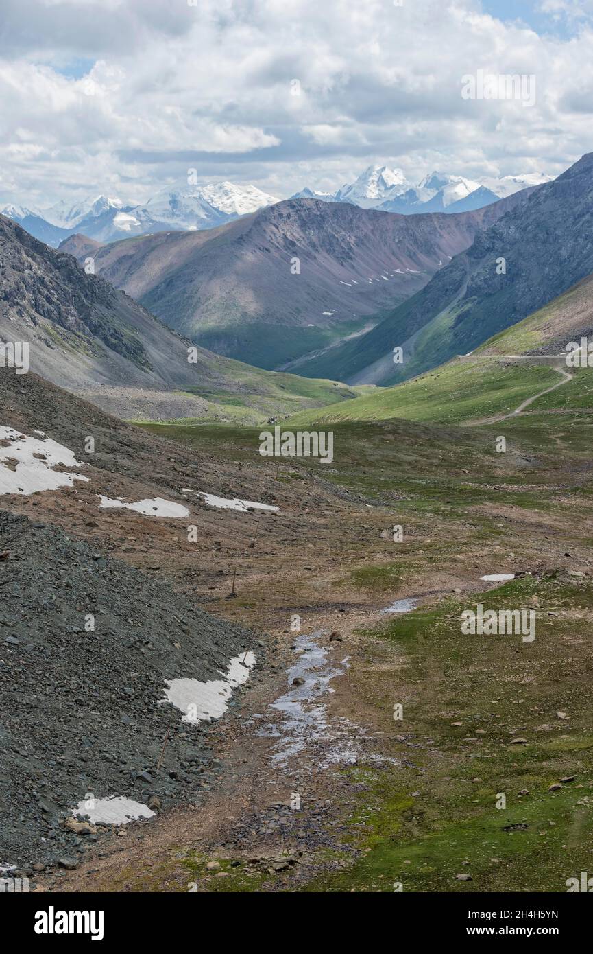 Chong Ashuu Pass at 3800 metres above sea level, Issyk Kul region ...