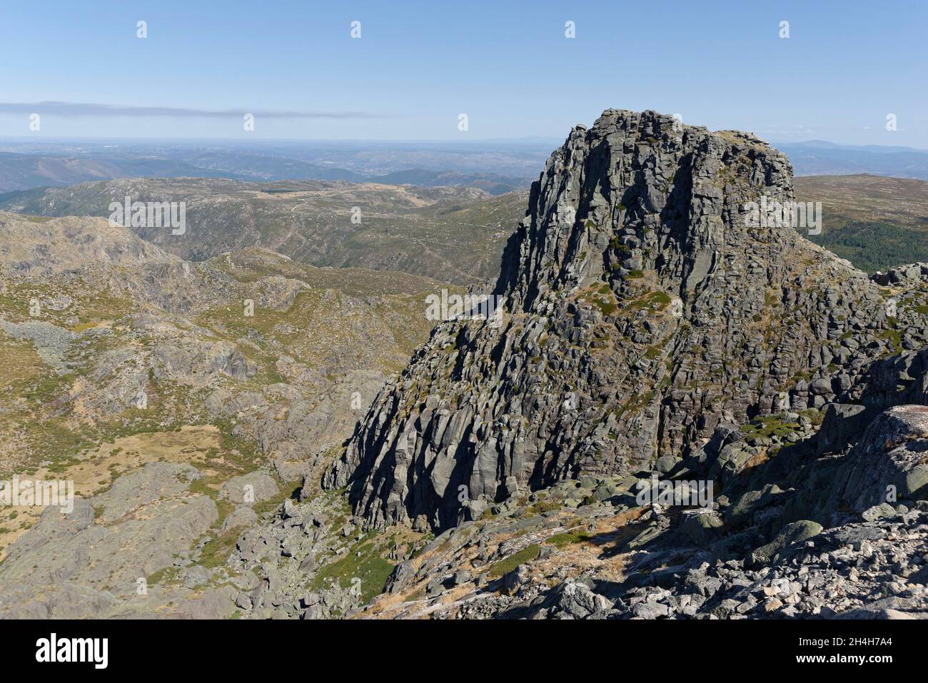 Rock formation below the Torre, Serra da Estrela, Regiao do Centro ...