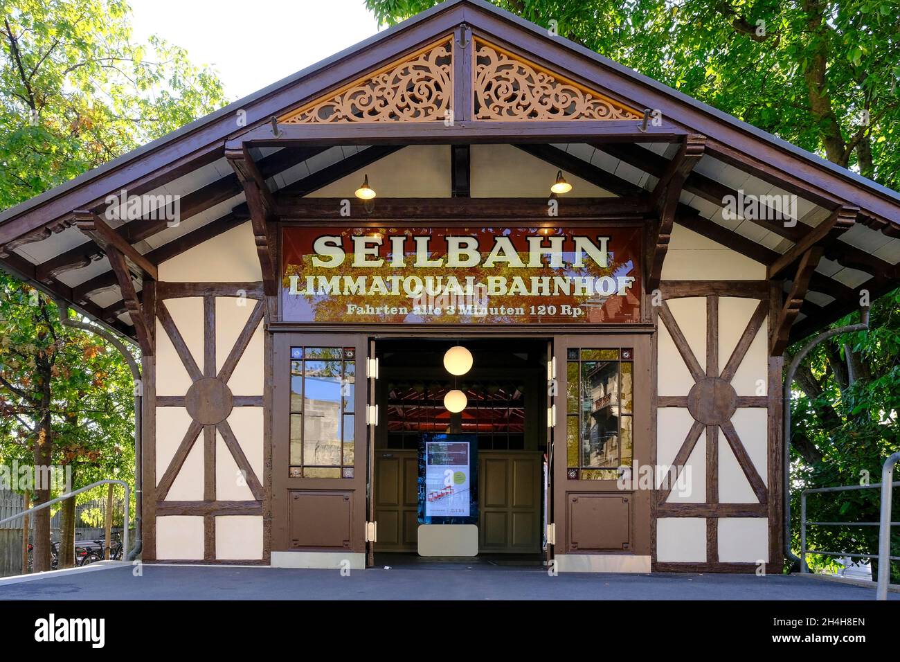 Polybahn Funicular Station, Zurich Old Town, Zurich, Canton Zurich ...