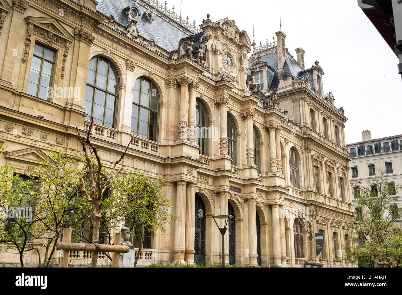 LYON, FRANCE, April 7, 2019: the historic city center of Lyon and its ...
