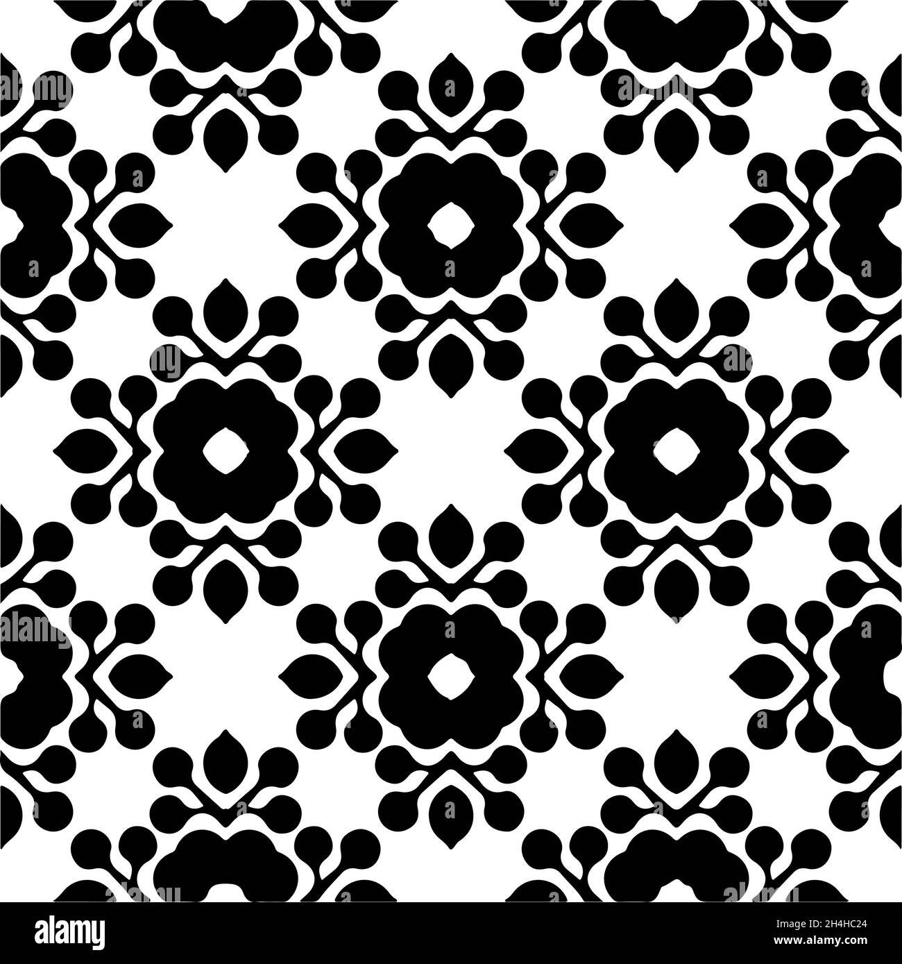 Vector seamless pattern. Modern stylish texture. Composition from ...