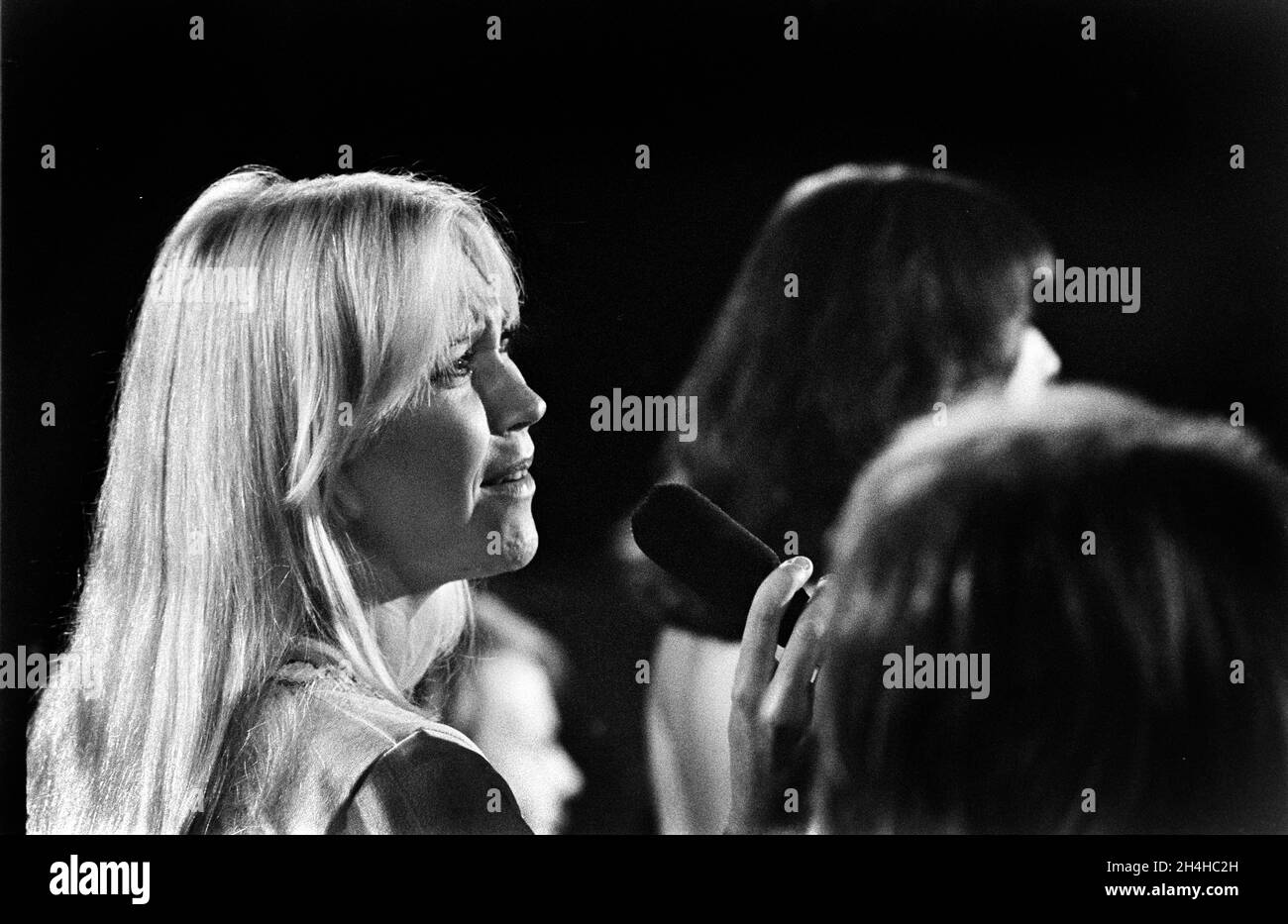 VASTERVIK 1975-07-09Swedish pop group Abba with Agnetha Faltskog on ...