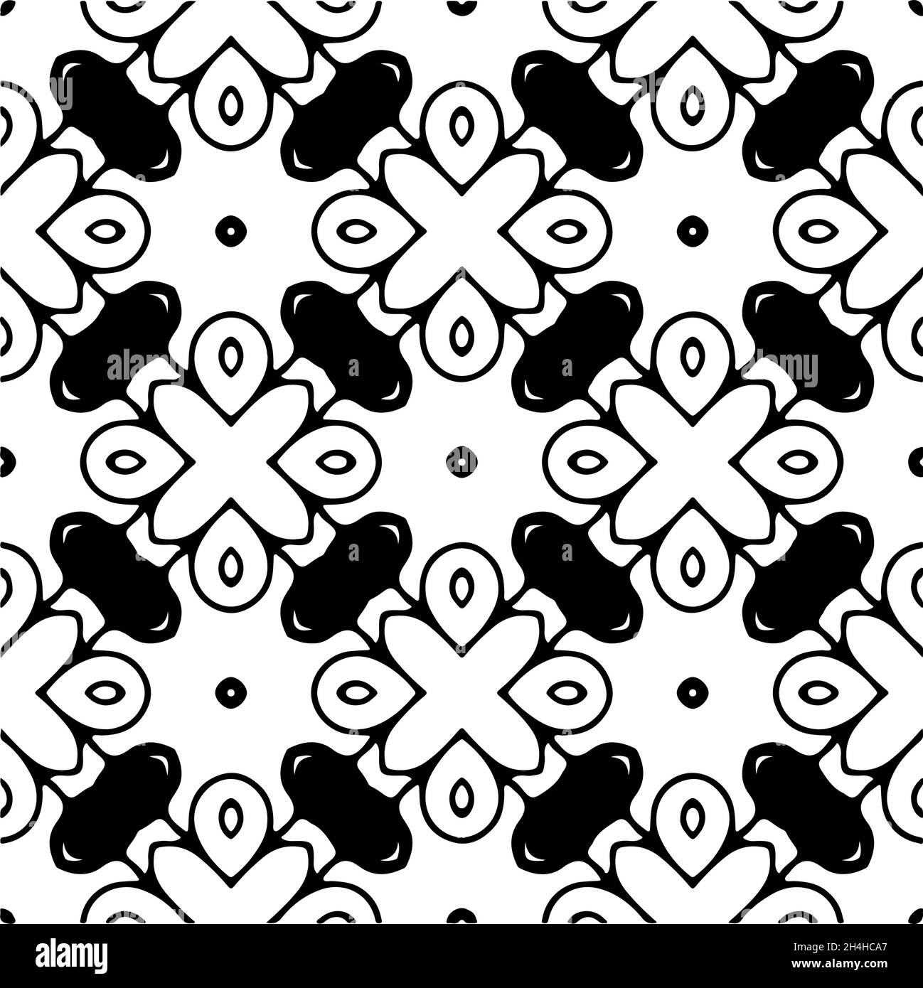 Vector seamless pattern. Modern stylish texture. Composition from ...