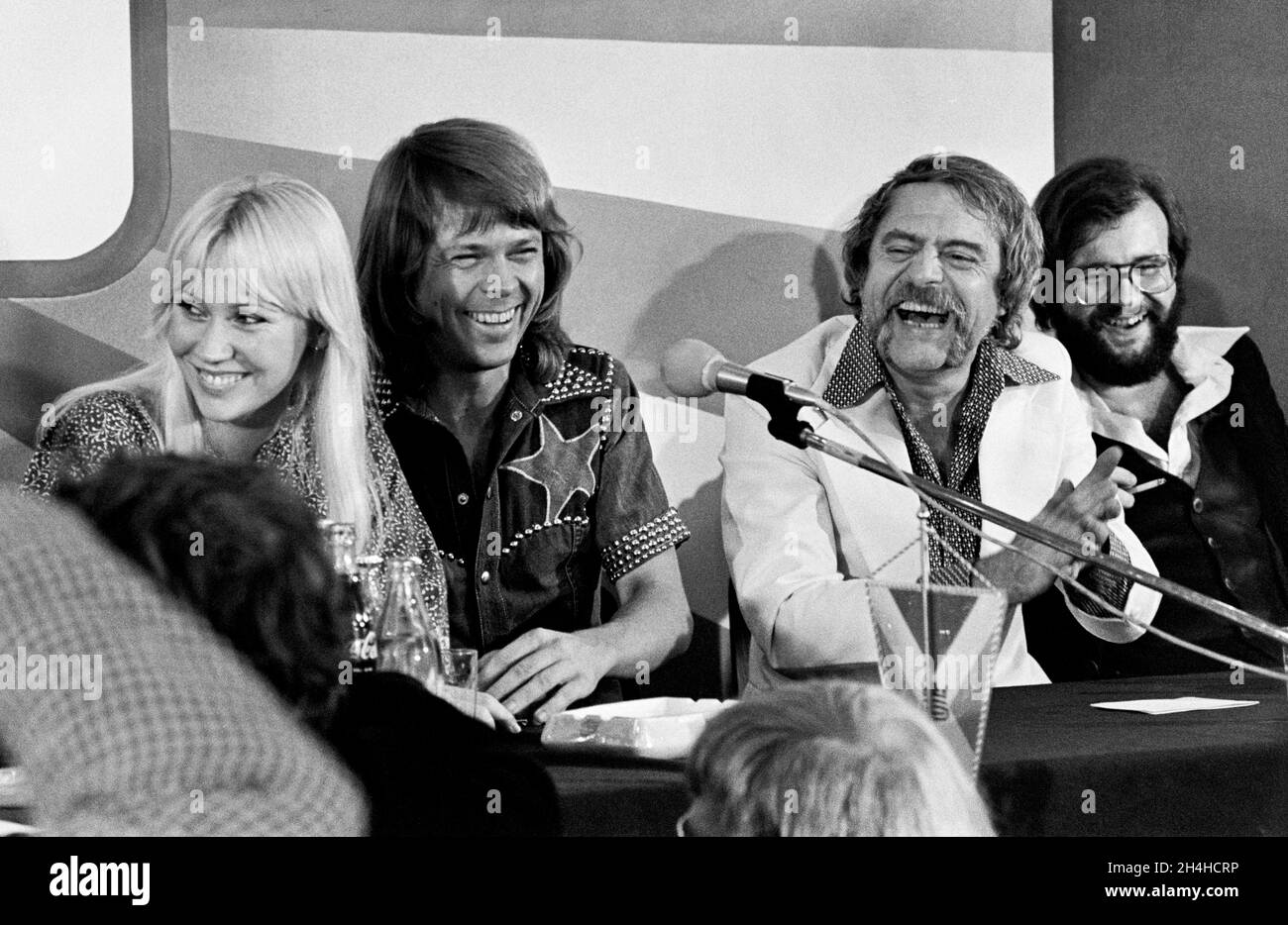1976-10-10Swedish pop group Abba, Agnetha Faltskog Bjorn Ulvaeus and ...