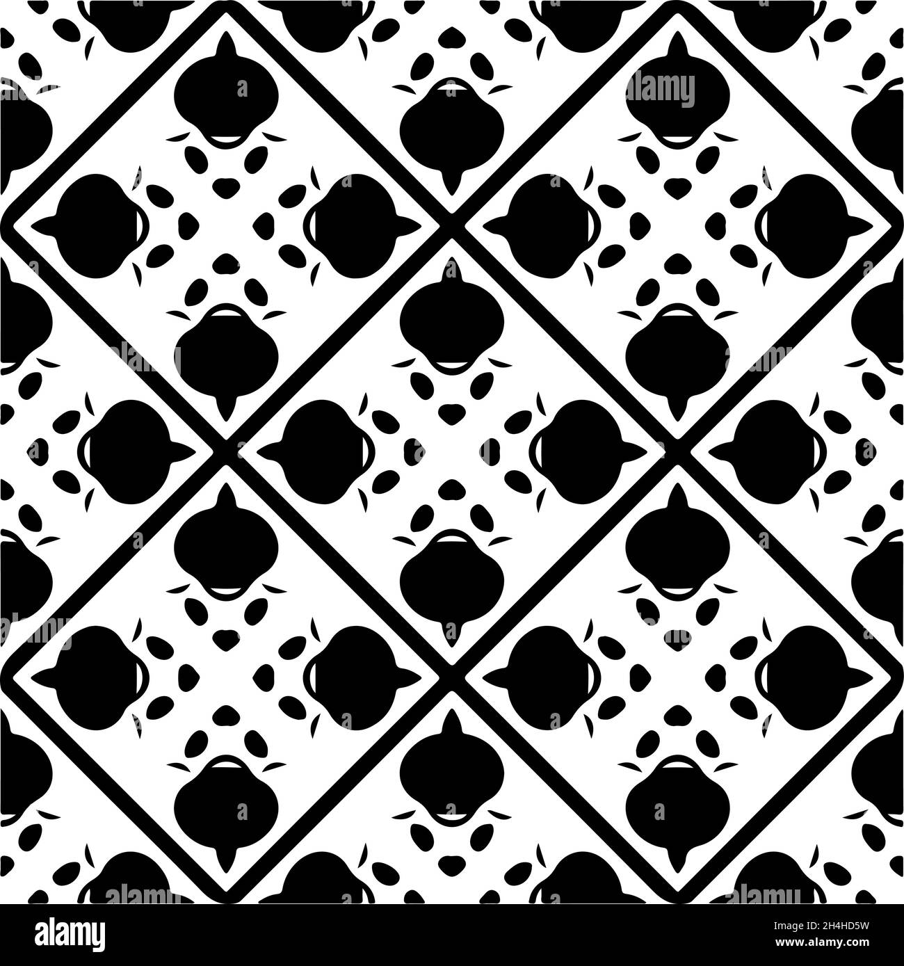 Vector seamless pattern. Modern stylish texture. Composition from ...