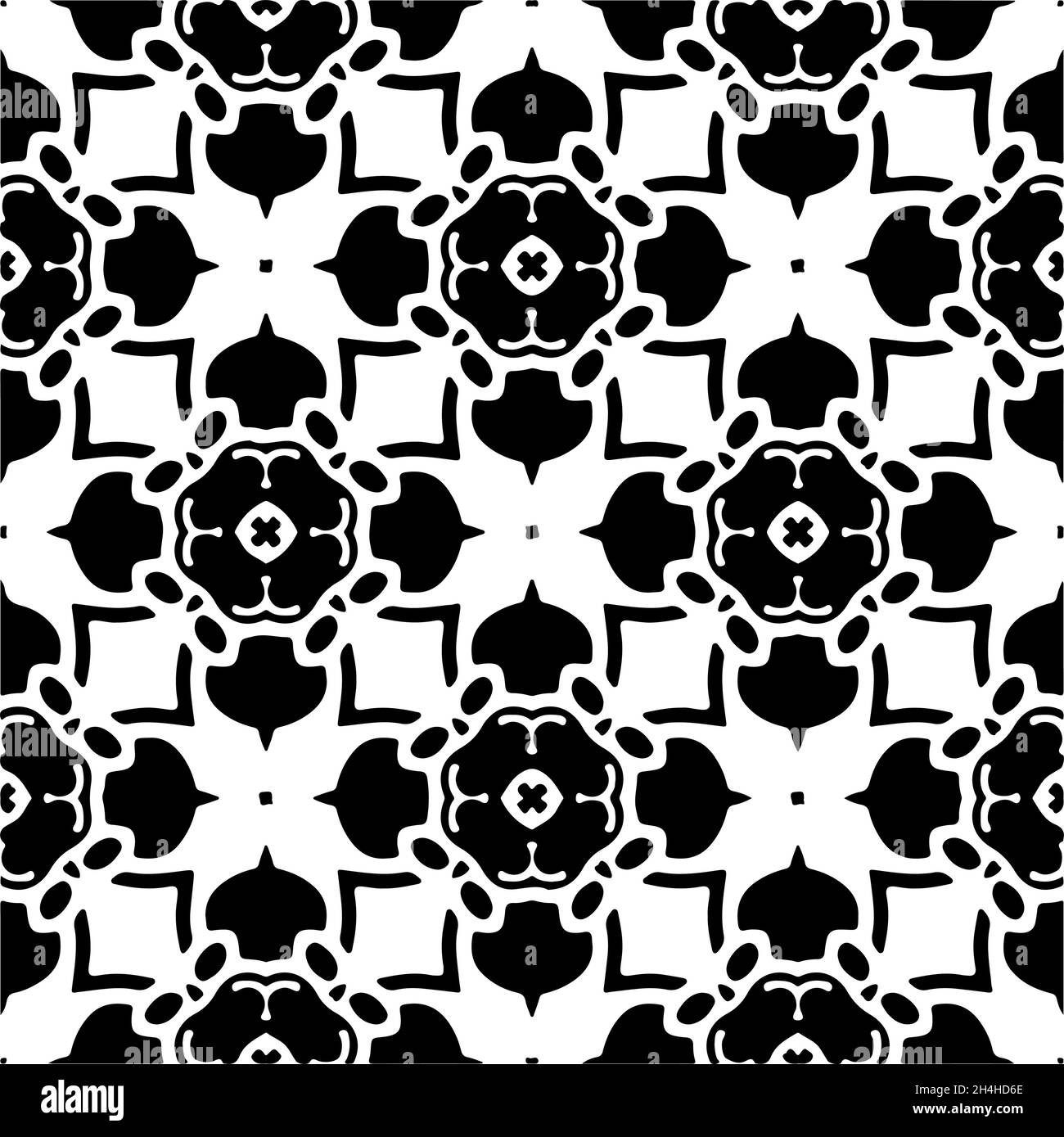 Vector seamless pattern. Modern stylish texture. Composition from ...