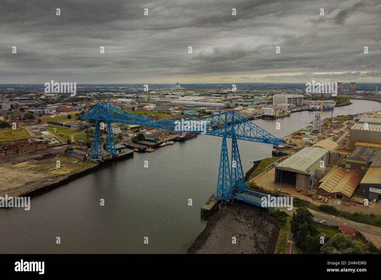 Tees transporter bridge Middlesbrough UK Stock Photo - Alamy