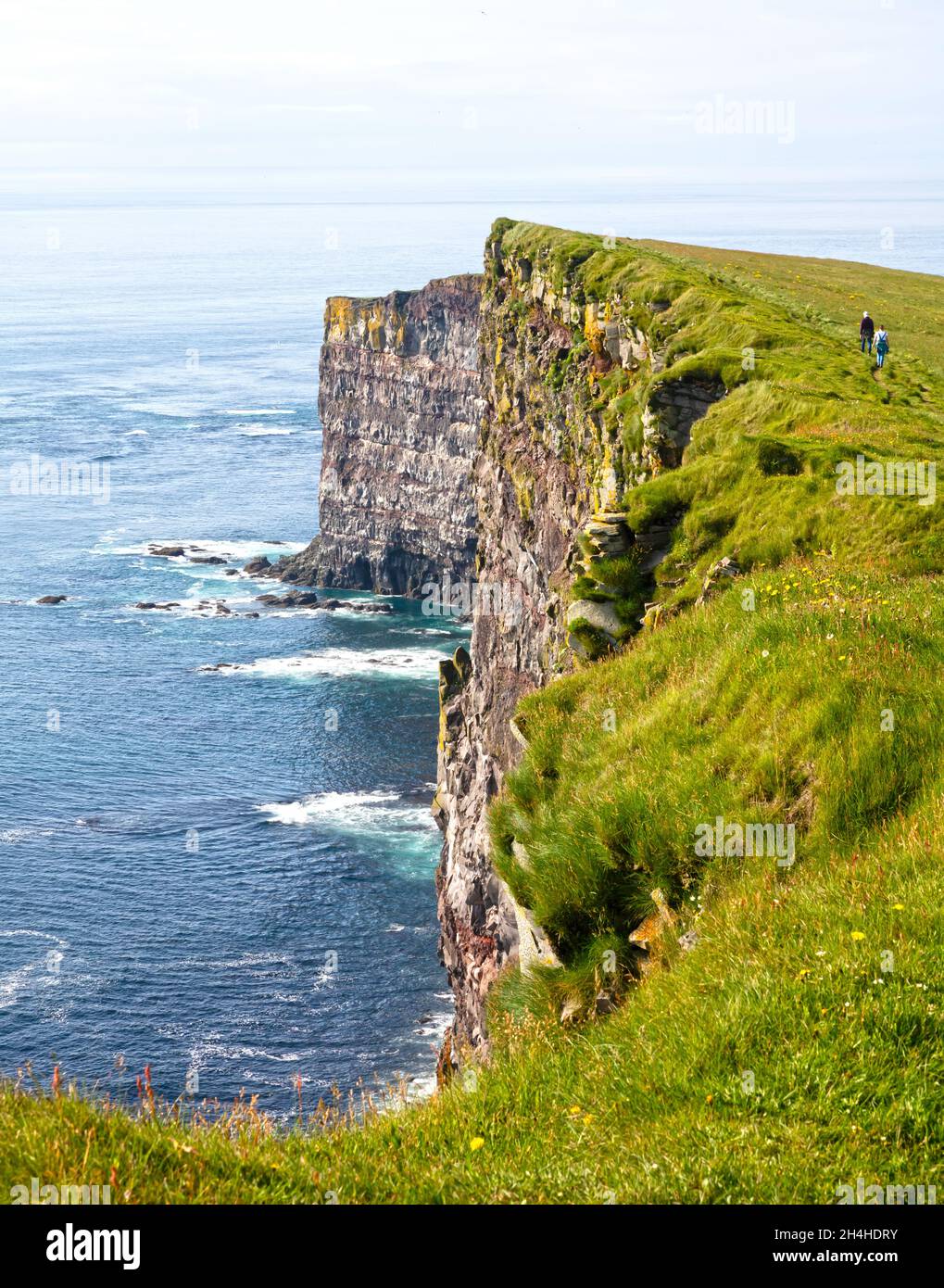 These majestic high cliffs are in Latrabjarg promontory, westernmost ...