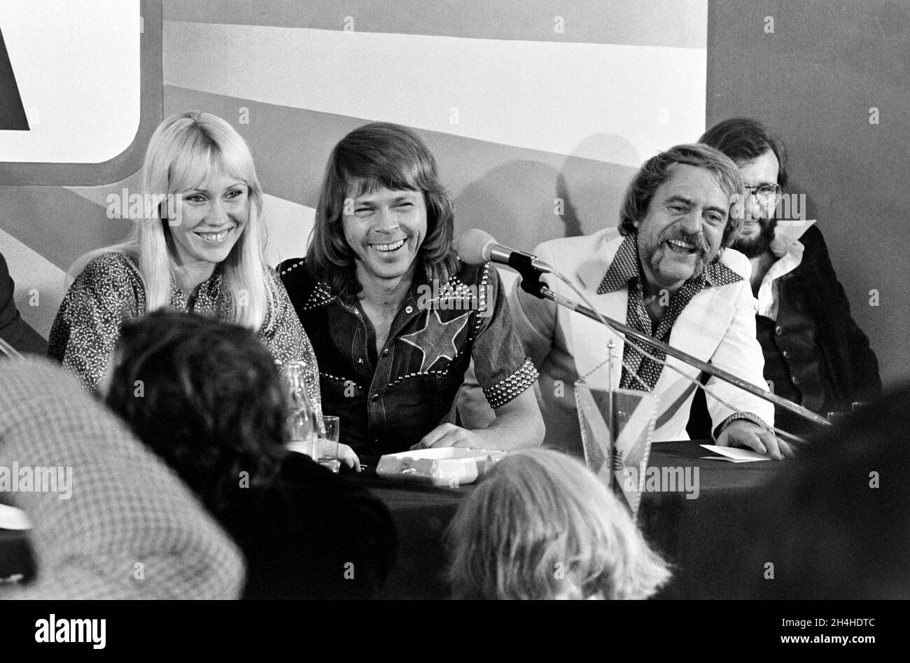 1976-10-10Swedish pop group Abba, Agnetha Faltskog Bjorn Ulvaeus and ...