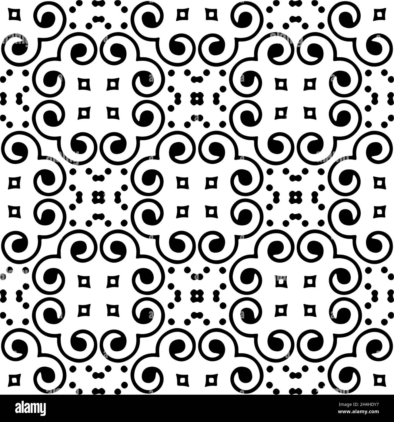 Vector seamless pattern. Modern stylish texture. Composition from ...