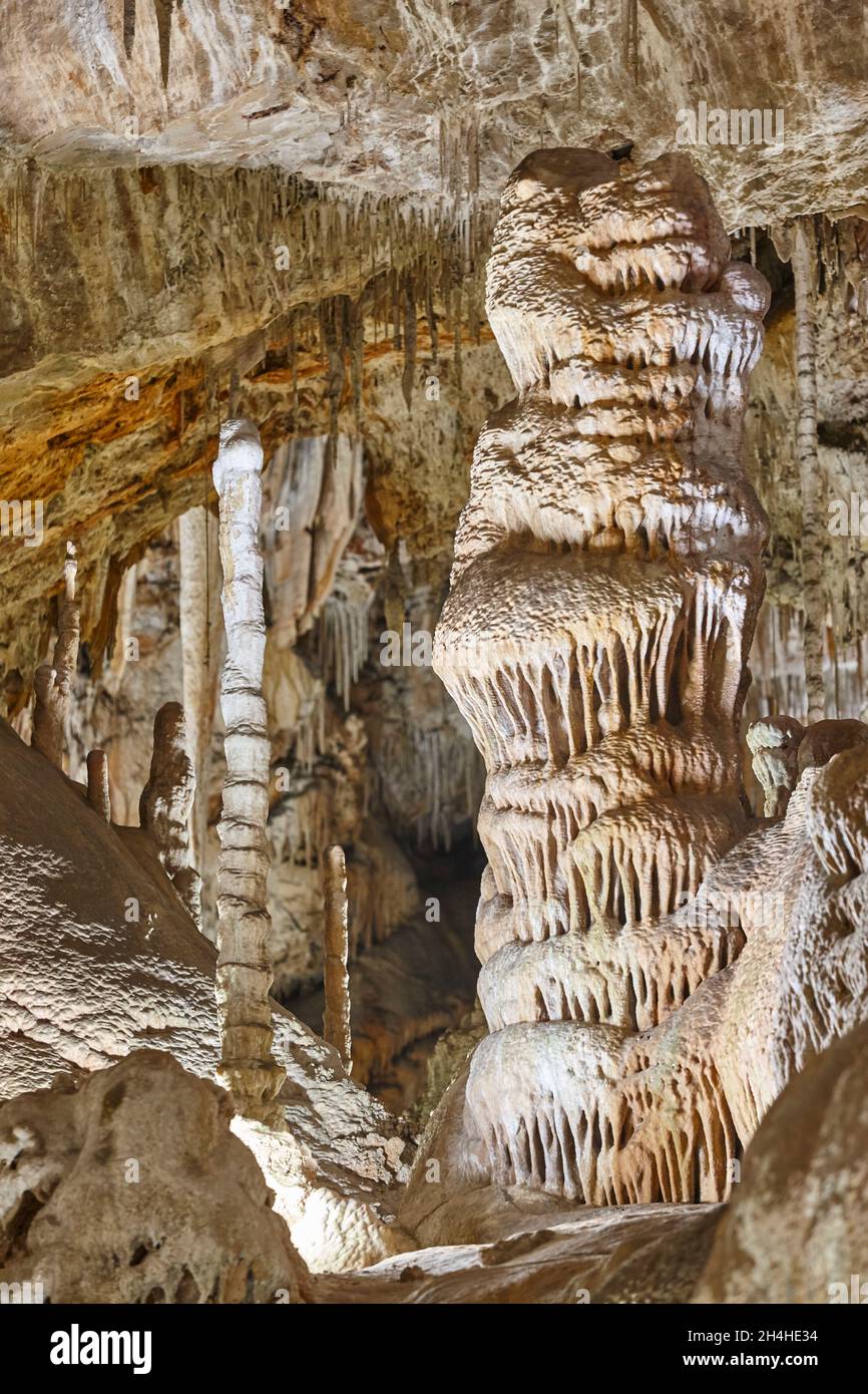 Campanet caves in Mallorca. Geological and mineral. Balearic islands ...