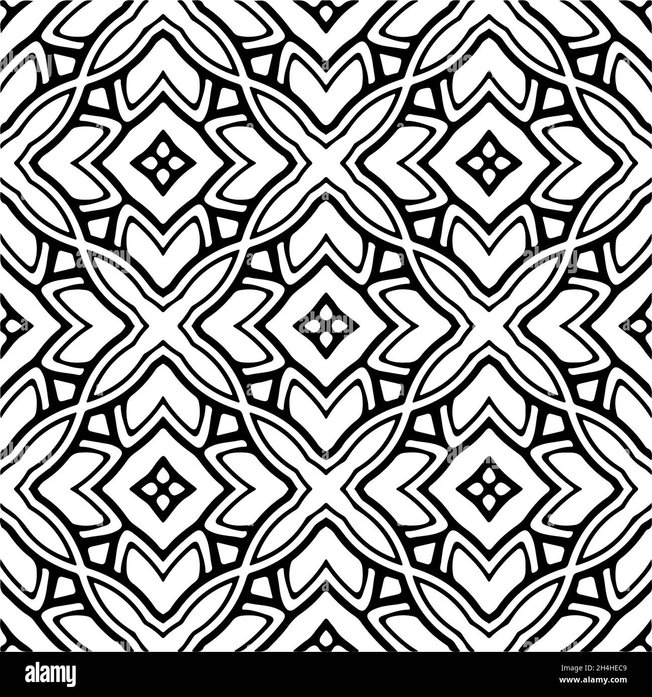 Vector seamless pattern. Modern stylish texture. Composition from ...