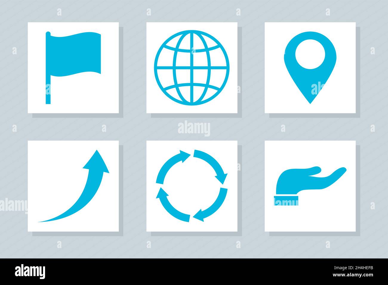 Arrows global sphere icon hi-res stock photography and images - Alamy