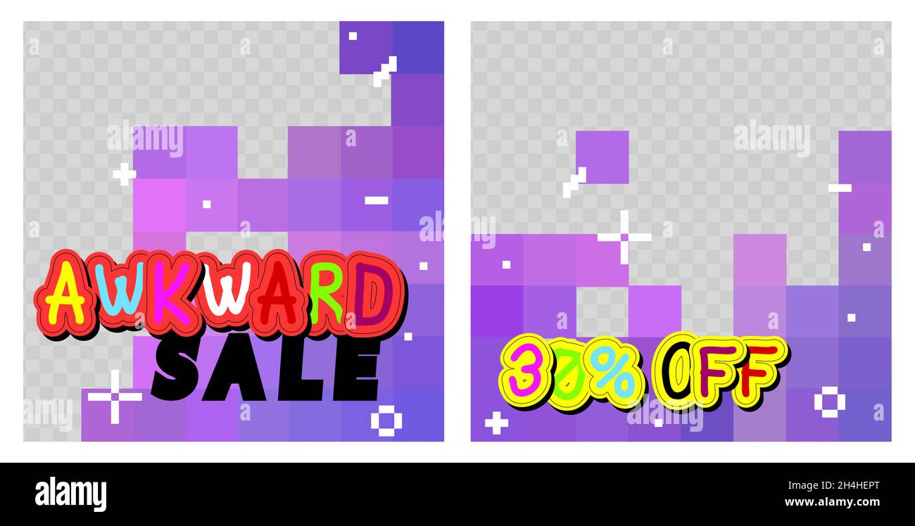 Modern Awkward Sale design for posters, presentations templates with ...