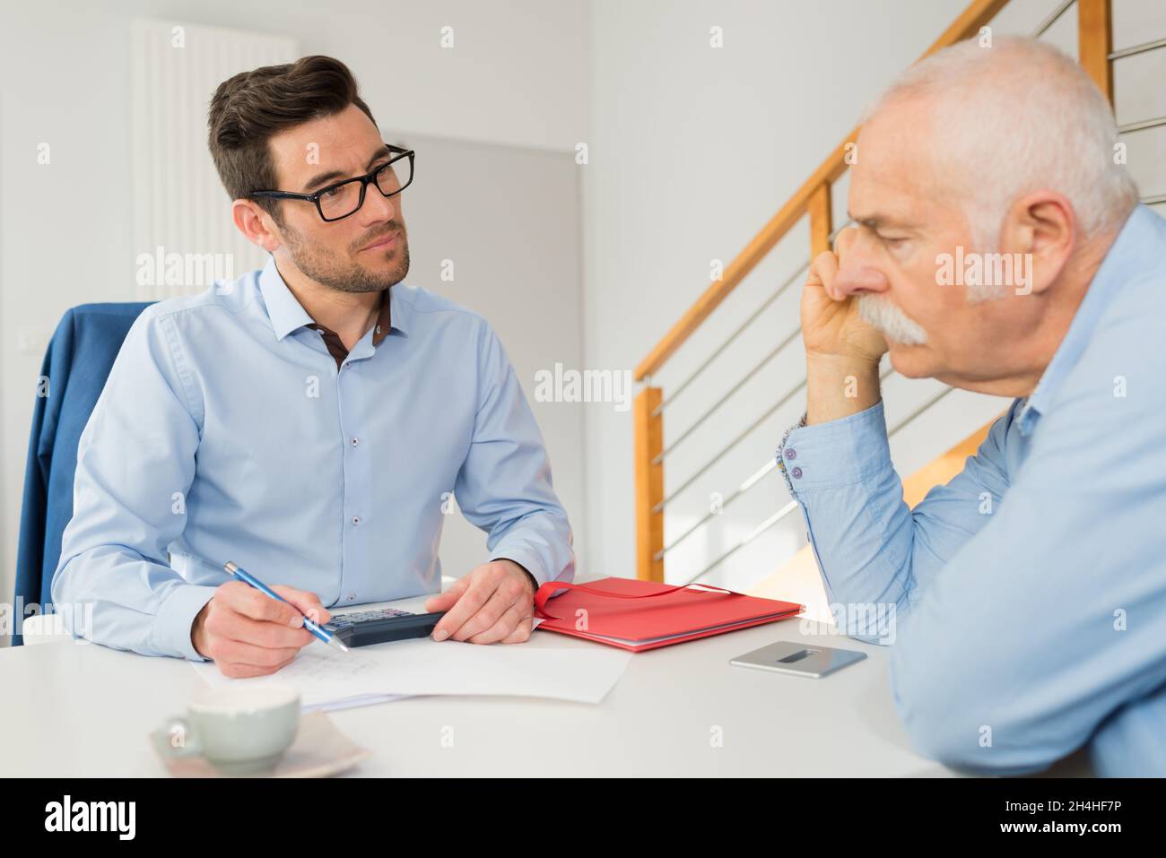 senior men in business meeting Stock Photo - Alamy