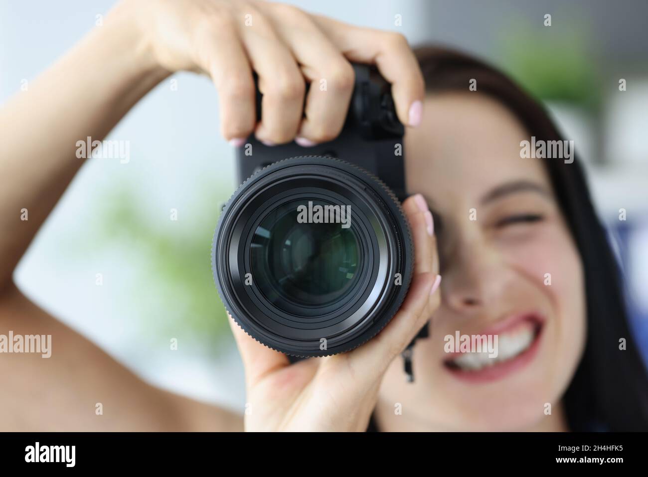 Focus on detail of camera lens Stock Photo - Alamy