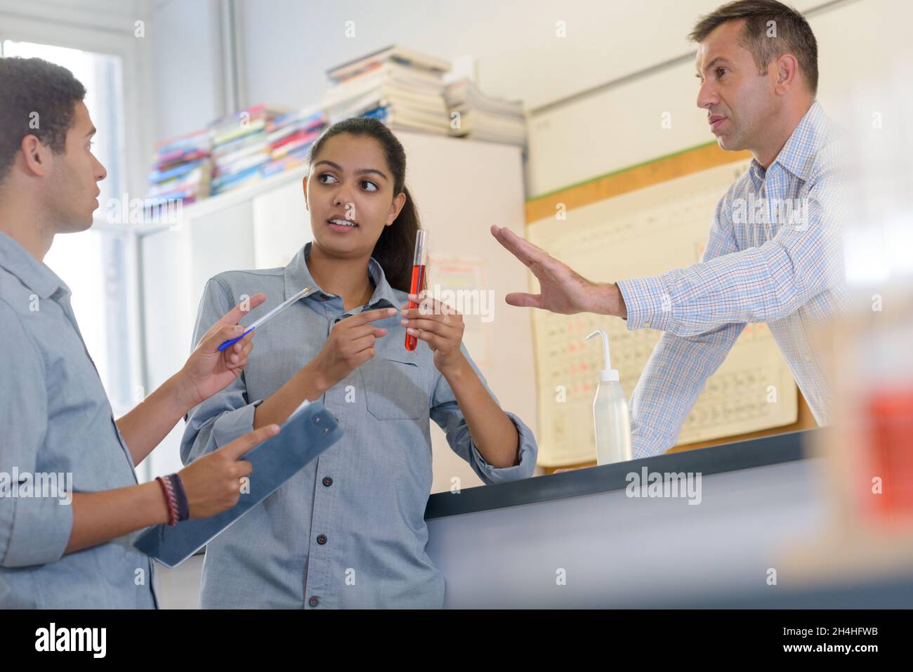 equipment for research experiments in science laboratory Stock Photo ...