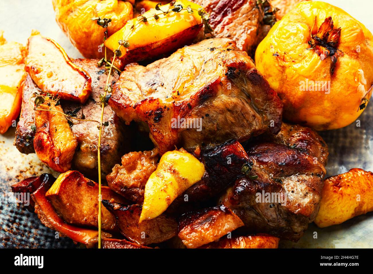 Roasted pork meat stewed hi-res stock photography and images - Alamy