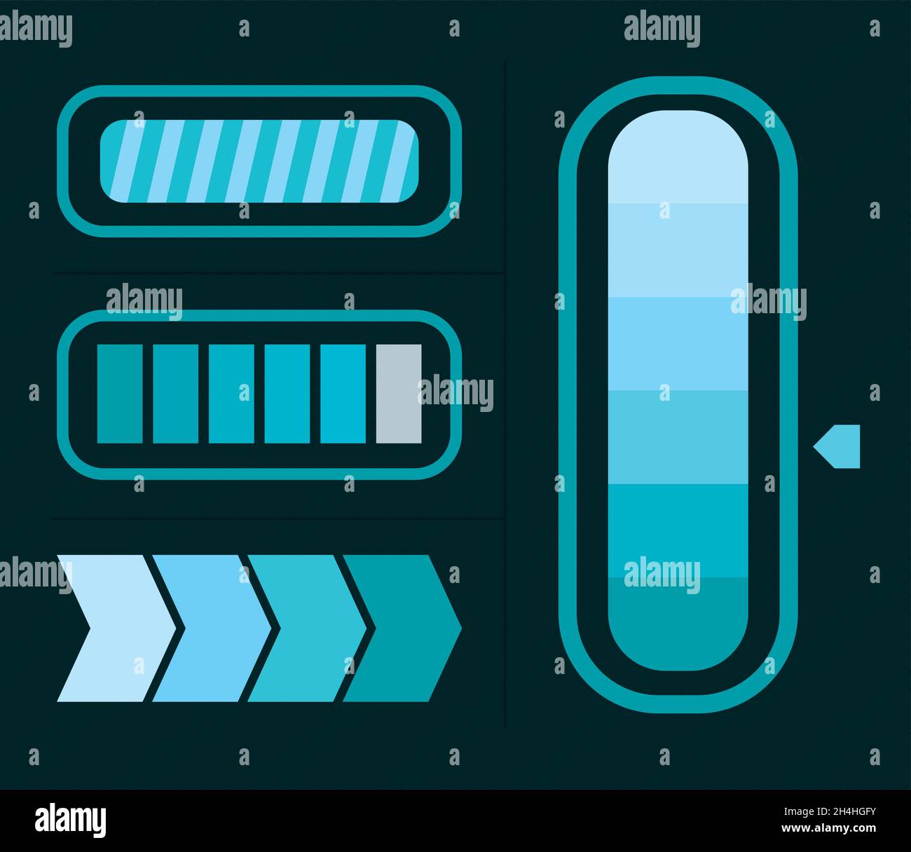 loading bars icon set design Stock Vector Image & Art - Alamy