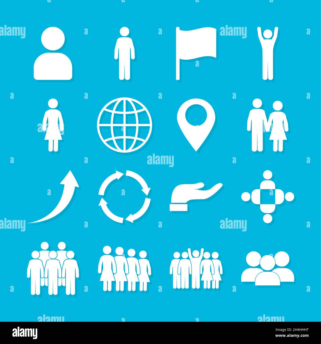 pictogram people and population icon set Stock Vector Image & Art - Alamy