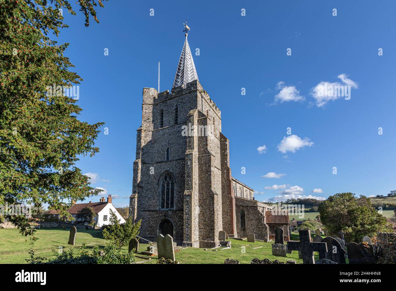 St Mary the Virgin Church, Elham, Kent Stock Photo - Alamy