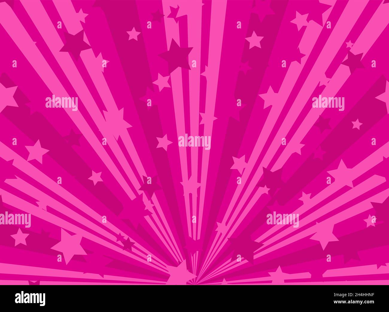 Sunlight horizontal background. Pink color burst background with ...