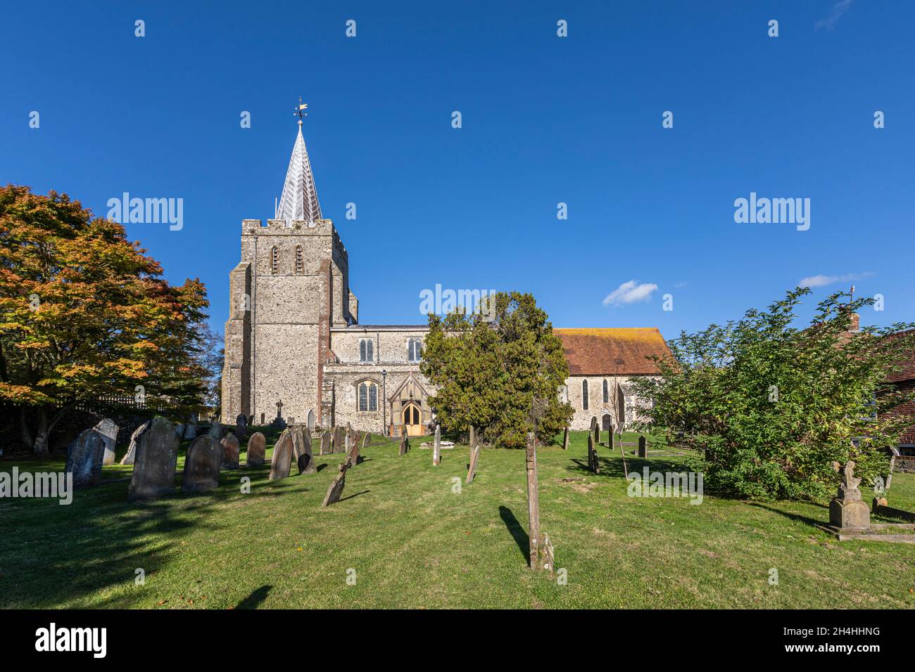 St Mary the Virgin Church, Elham, Kent Stock Photo - Alamy