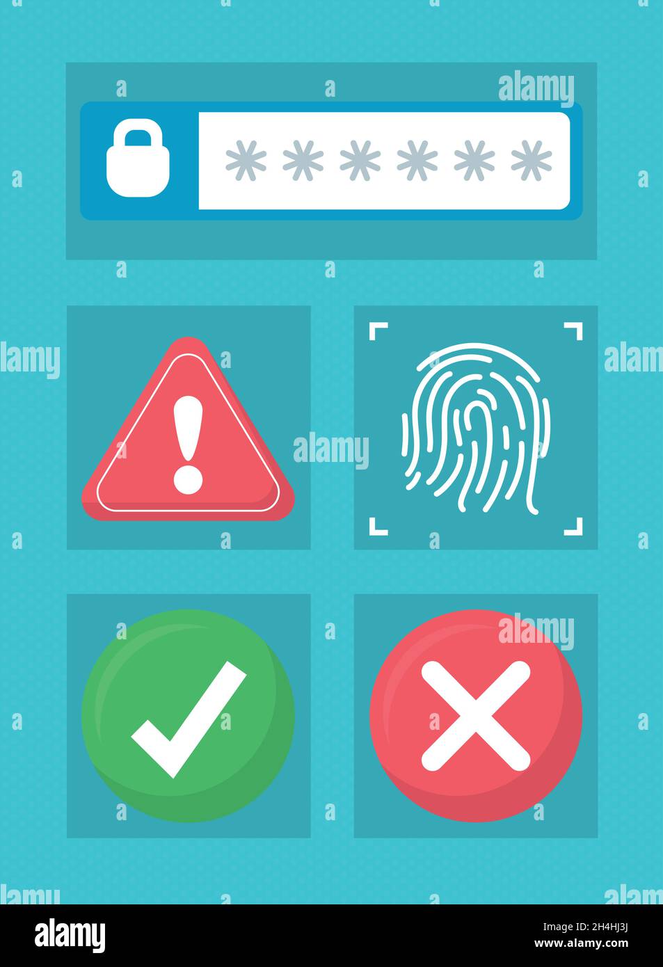 password and security icon set Stock Vector Image & Art - Alamy