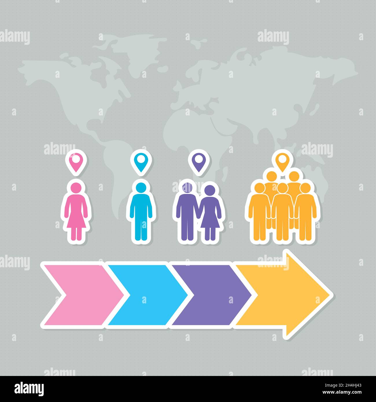 global population infographic illustration design Stock Vector Image ...