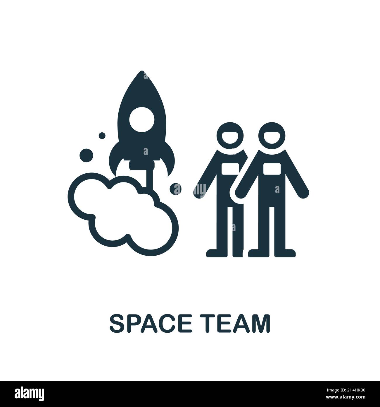 Space Team icon. Monochrome sign from space collection. Creative Space ... Space Team icon. Monochrome sign from space collection. Creative Space ...