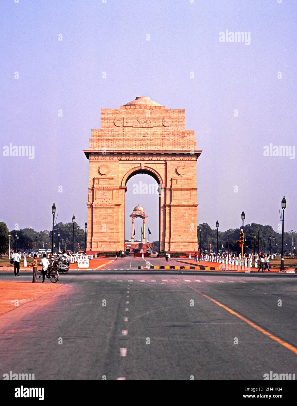 View of India Gate in the city, Delhi, Delhi Union Territory, India ...