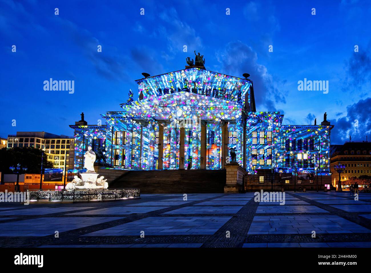 Konzerthaus Berlin Concert Hall and Schiller monument during the ...