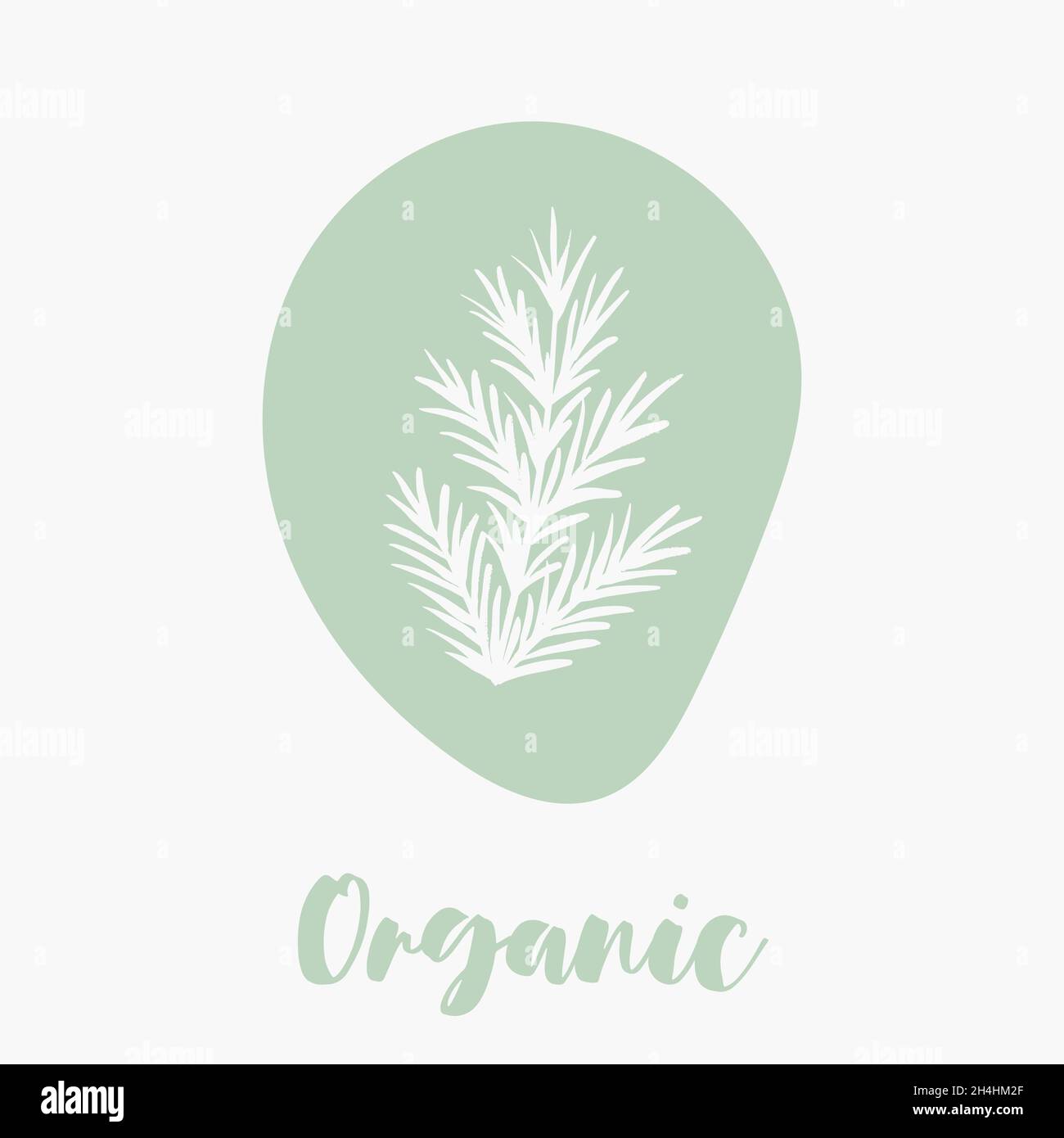 Delicate hand drawn organic logos and icons for ecological, farm food ...