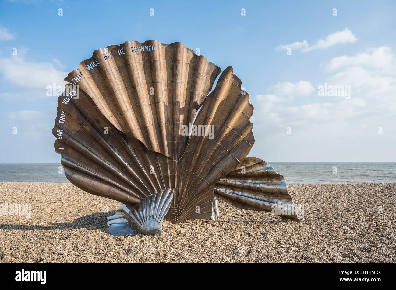 This is the Scallop Shell sculpture, located on the beach of the ...