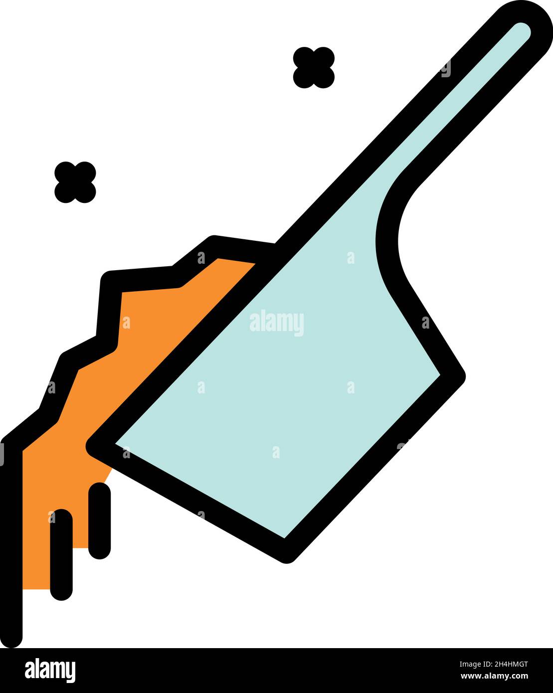 Bio fertilizer icon. Outline bio fertilizer vector icon color flat ...