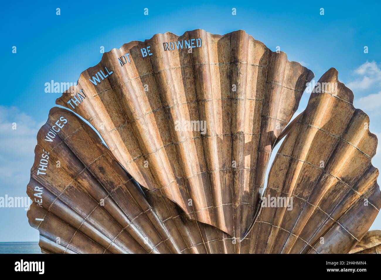This is the Scallop Shell sculpture, located on the beach of the ...