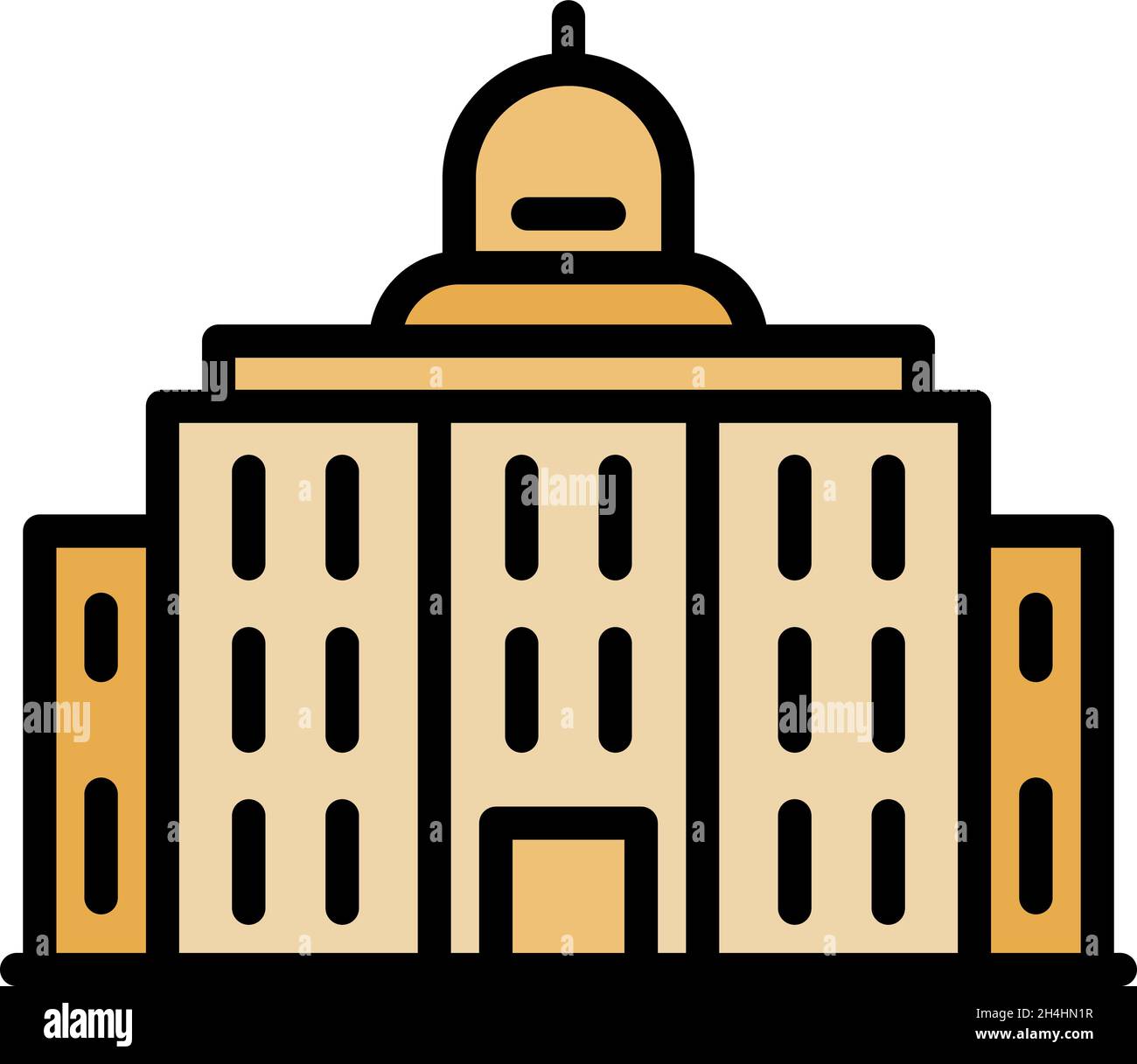 Cityscape parliament icon. Outline cityscape parliament vector icon ...