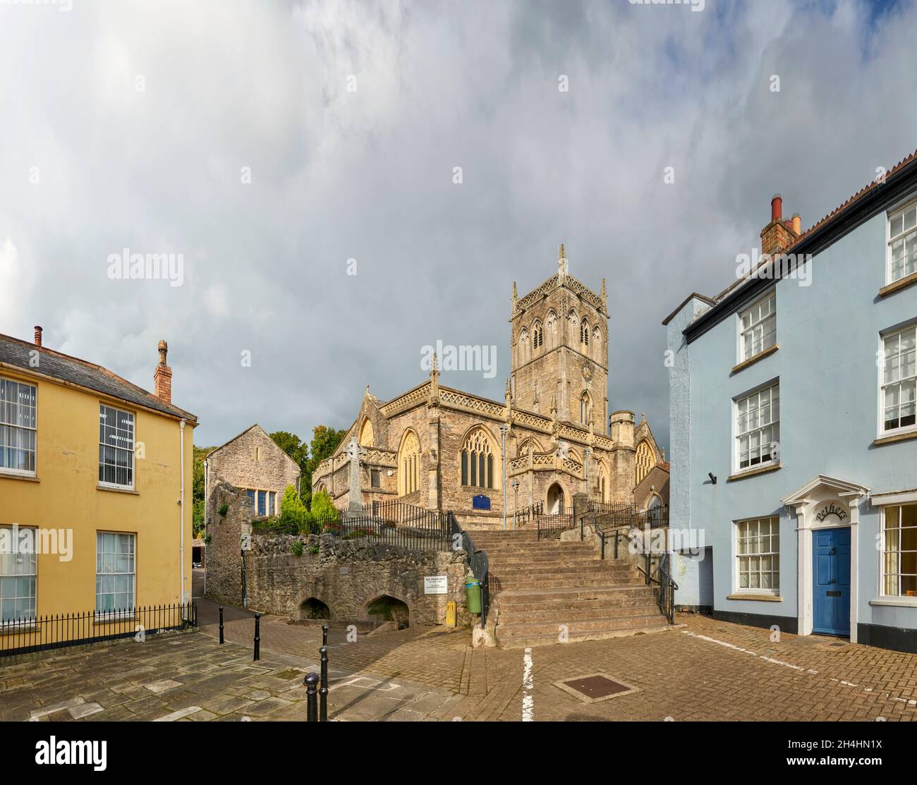 Axbridge and St John’s Church Somerset Stock Photo - Alamy