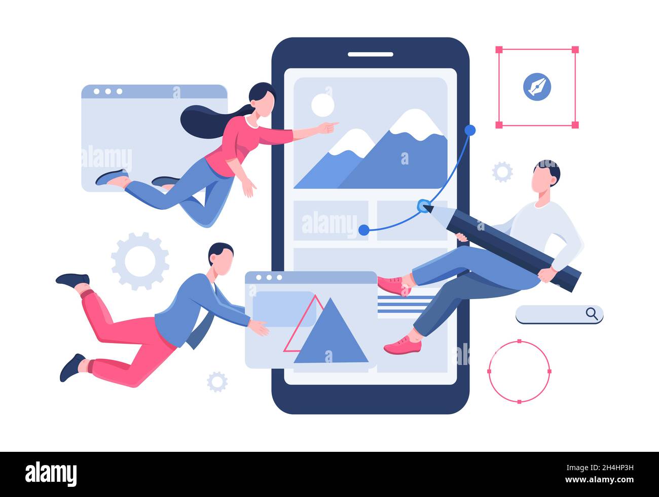 App development concept Stock Vector Image & Art - Alamy