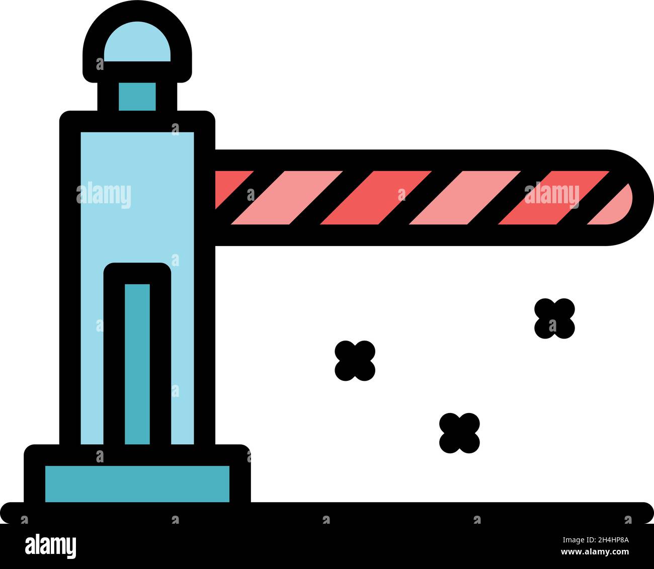 Motorcycle barrier Cut Out Stock Images & Pictures - Alamy