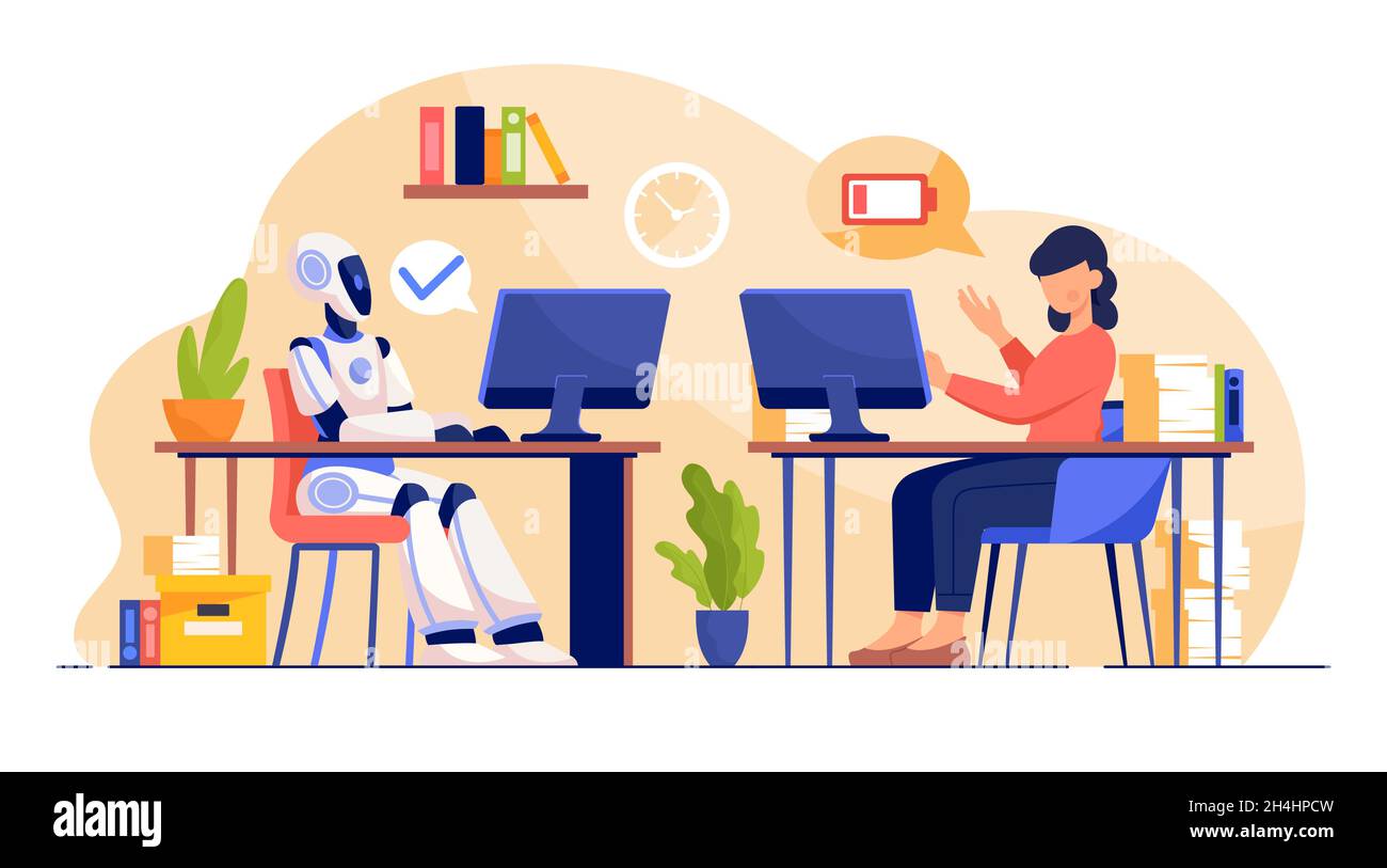 Human computer Stock Vector Images - Alamy