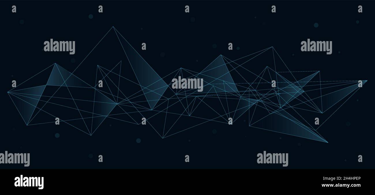 Connection background. Network concept with dots and lines. Vector ...